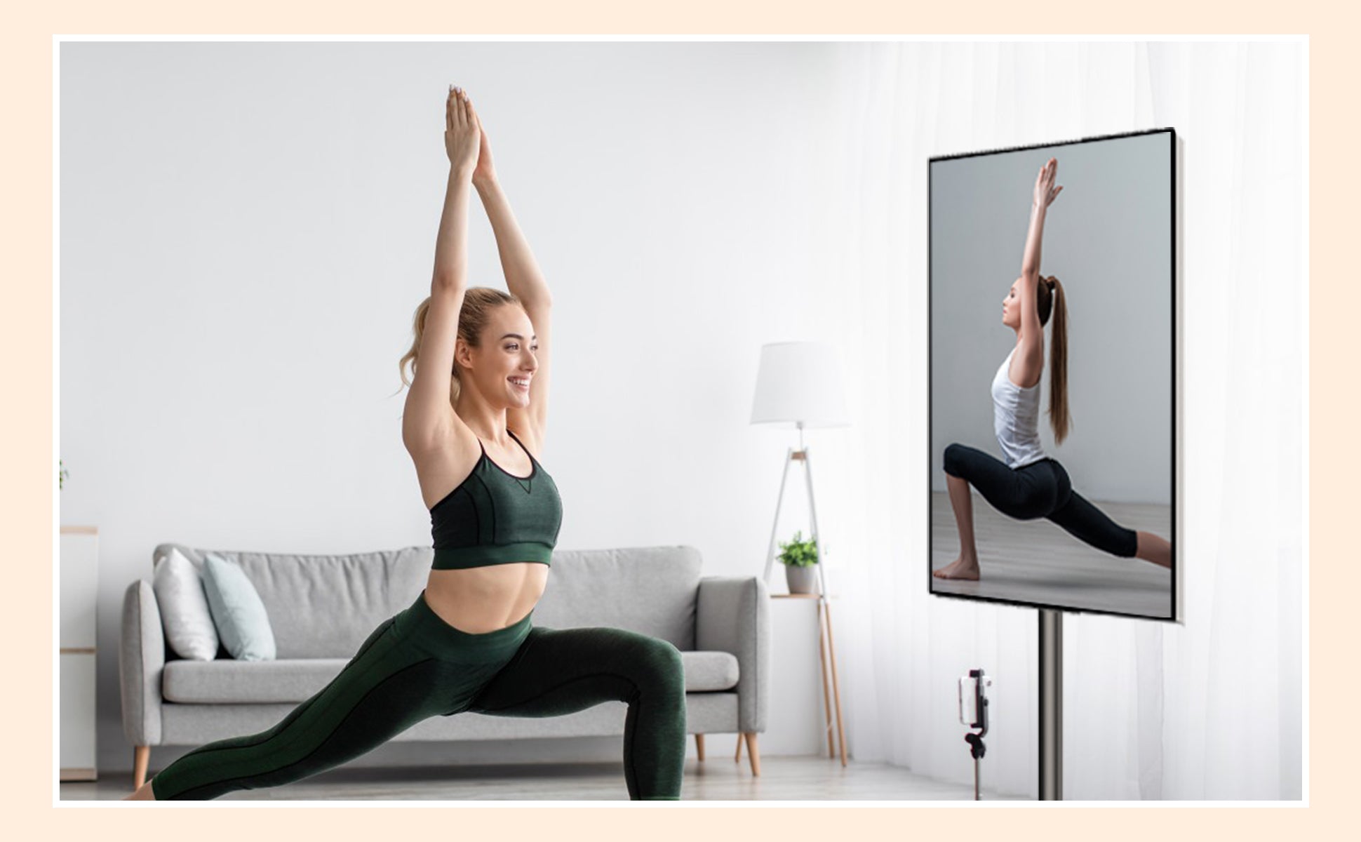 Fitness Journey with VEOUT 4K UHD Portable TV in Yoga Sessions – VEOUT ...